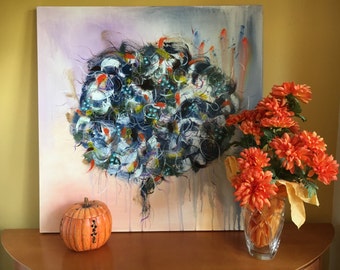 Blueberry painting | Etsy