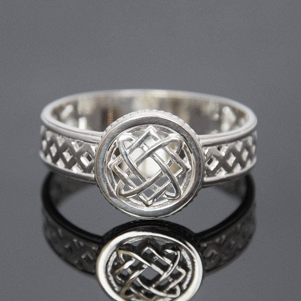 Celtic ring Signet ring Men ring silver Gift for him ring
