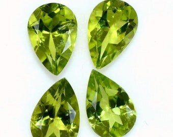 Pear shape peridot | Etsy