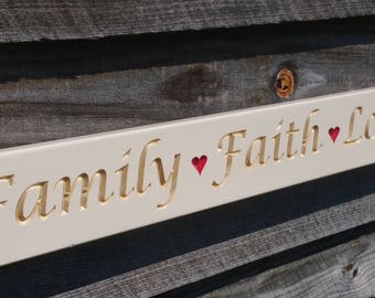 Faith love family | Etsy