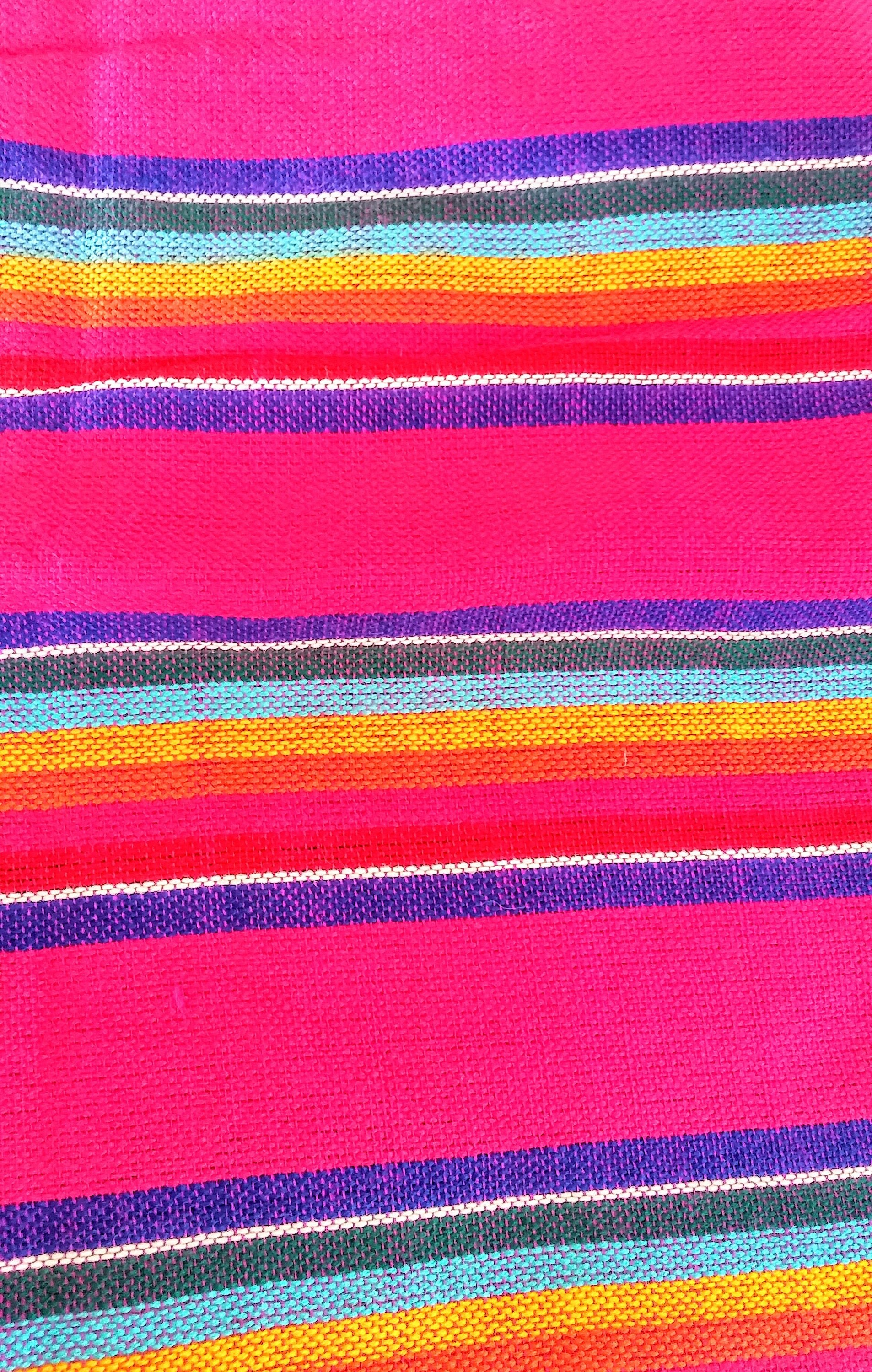 Mexican Rebozo like Folk Fabric Supply Mexican Table