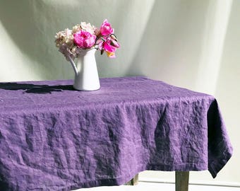 Purple tablecloth | Etsy