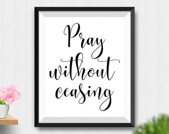 Pray without ceasing | Etsy
