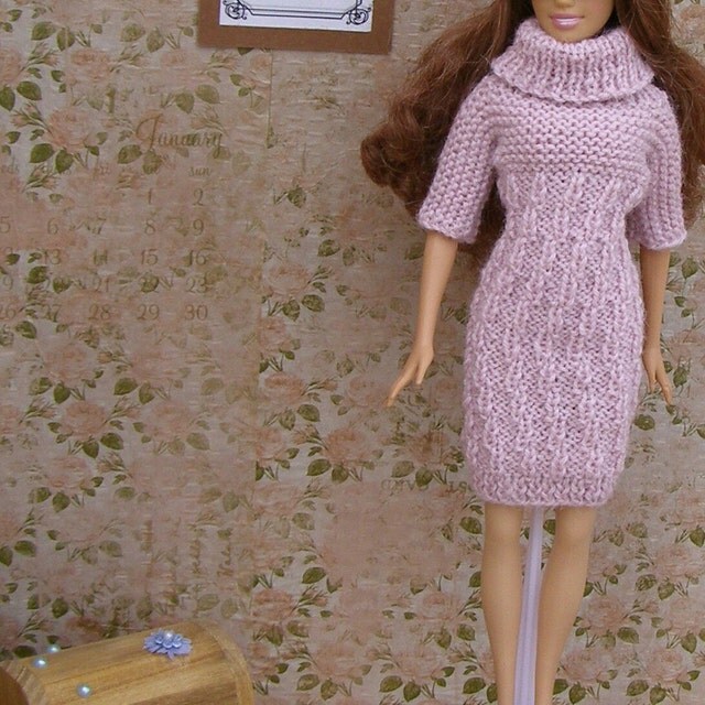 Hand knit clothes and accessories for 12 inch dolls. by KnittyforB