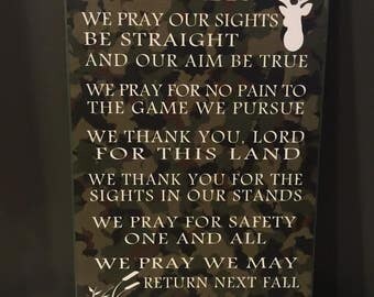 Hunters prayer | Etsy