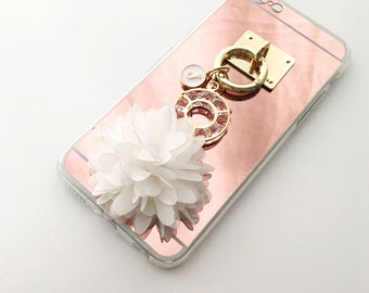 Rose gold phone case | Etsy