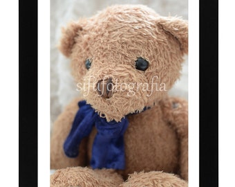 Teddy bear art print | Etsy