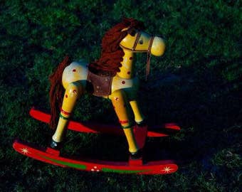 1950s rocking horse | Etsy