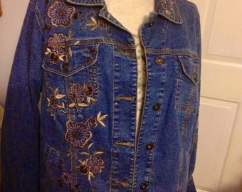 Embellished denim jackets | Etsy