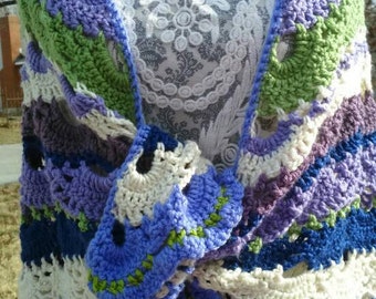 Lavender shawl | Etsy