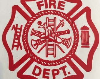 Fire station decal | Etsy