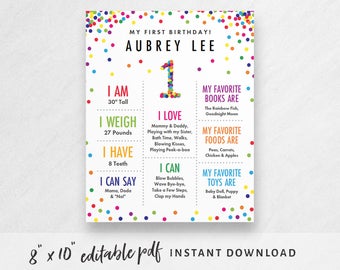 1 year old poster | Etsy