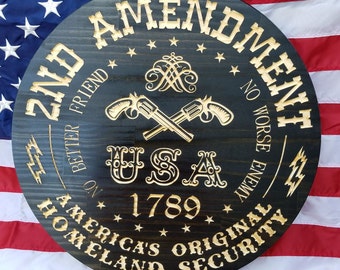 2nd amendment sign | Etsy