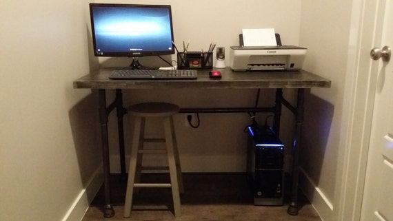 Custom Metal and wood Desk