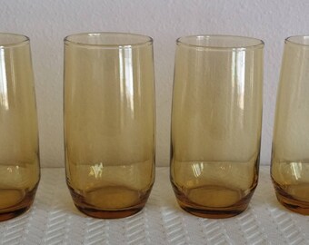 Amber glassware | Etsy