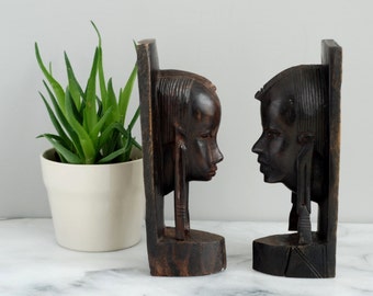 African bookends | Etsy