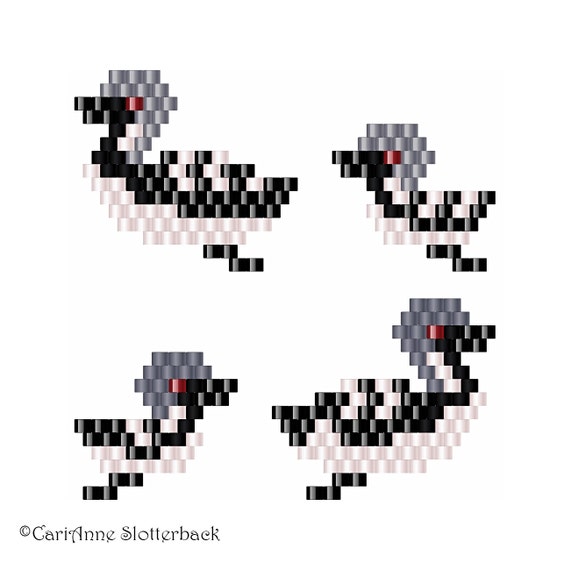 Loon/Diver beading pattern pack for pendants charms