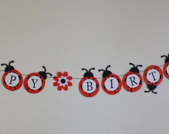 Ladybug banner | Etsy