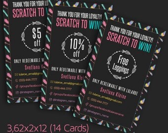 Scratch off coupons | Etsy