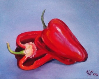 Pepper painting | Etsy