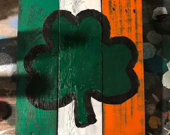 Wood irish flag | Etsy