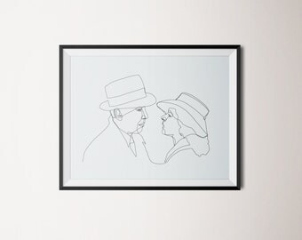 One line drawing | Etsy