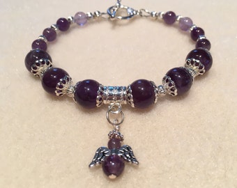 Amethyst angel | Etsy