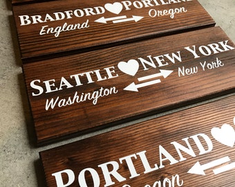 Distance sign | Etsy