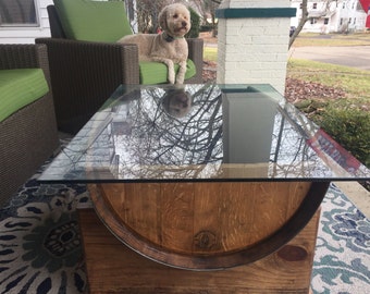 Barrel coffee table | Etsy