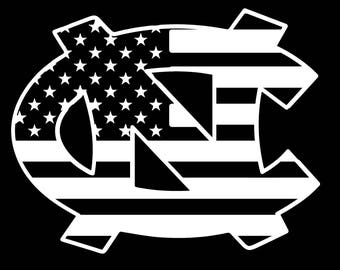 Unc vinyl decal | Etsy