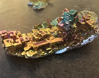 Items similar to Large Bismuth Crystal Sculpture "Against the Grain ...