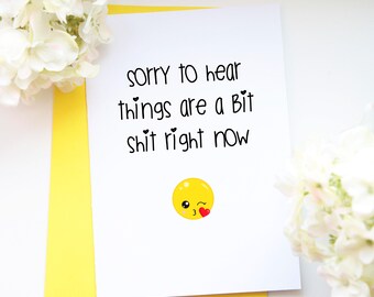 Funny sympathy card | Etsy