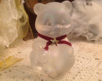 Glass teddy bear | Etsy