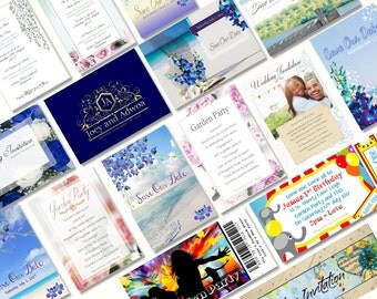 Funeral invitation | Etsy