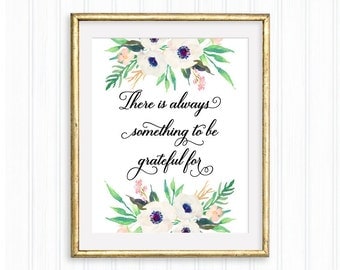 Motivational Watercolor Floral Printable Poster 3 Pack