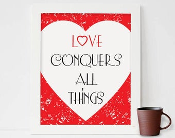 Love conquers all | Etsy