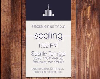 Temple sealing | Etsy