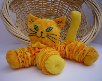 Yo Yo Cat kitten nursery room decor fabric quilt by YoYosByRobin