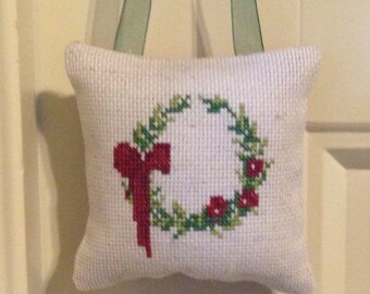 Cross stitch pillow | Etsy