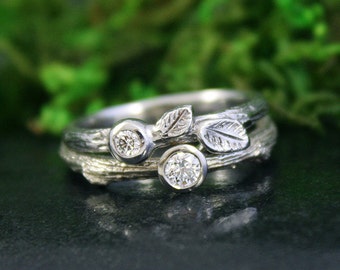 Gold branch ring | Etsy