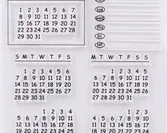 Calendar stamp | Etsy