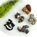 Miniature Woodland Animals Buttons Terrarium Accessories