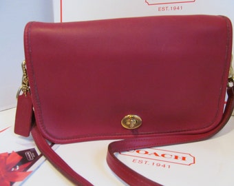 Red coach purse | Etsy