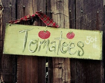 Tomato sign | Etsy