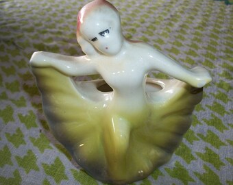 Vintage lady planter | Etsy