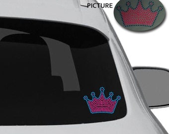 Rhinestone car decal | Etsy