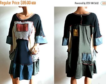 Patchwork tunic | Etsy