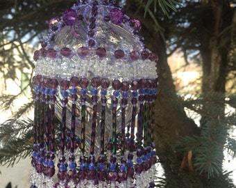 Beaded bulb cover | Etsy