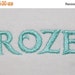 On Sale Frozen Inspired Embroidery Font Set by boutiquefonts