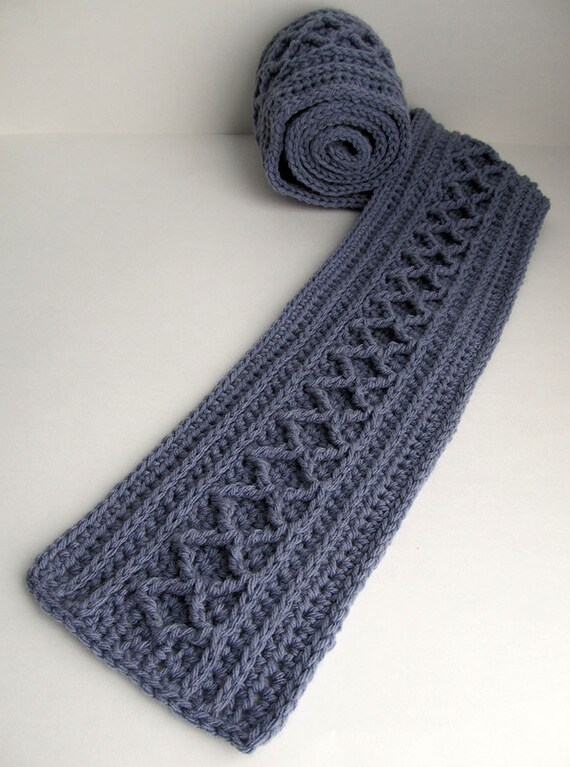 Free Crochet Cable Scarf Pattern